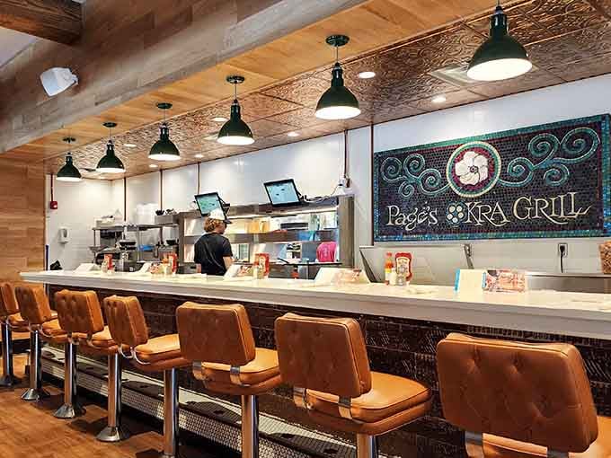 Pull up a stool at the counter where you can watch the kitchen magic happen right before your eyes.
