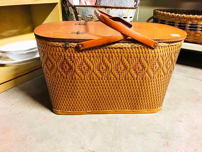 Not just a picnic basket – this is a woven time machine to summers past, complete with phantom echoes of laughter.