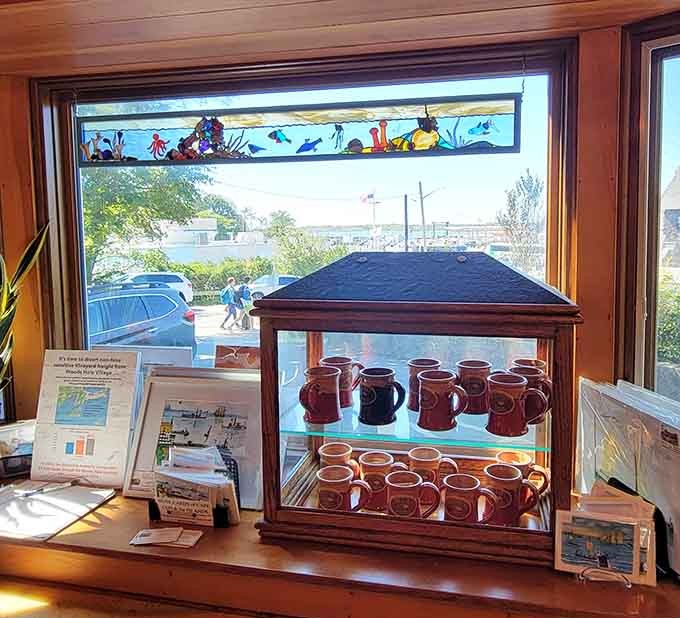 Those handmade mugs on display are just waiting to become your new favorite vessel for morning motivation.