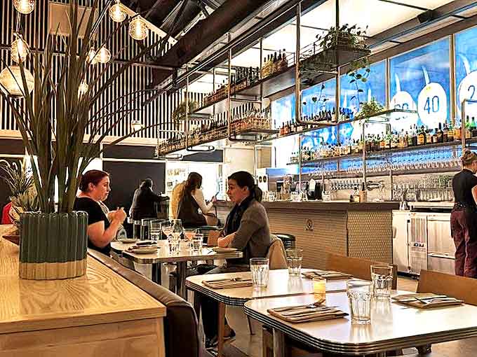 When diners lean in like this, you know the conversation's either deeply personal or about that incredible mac and cheese.