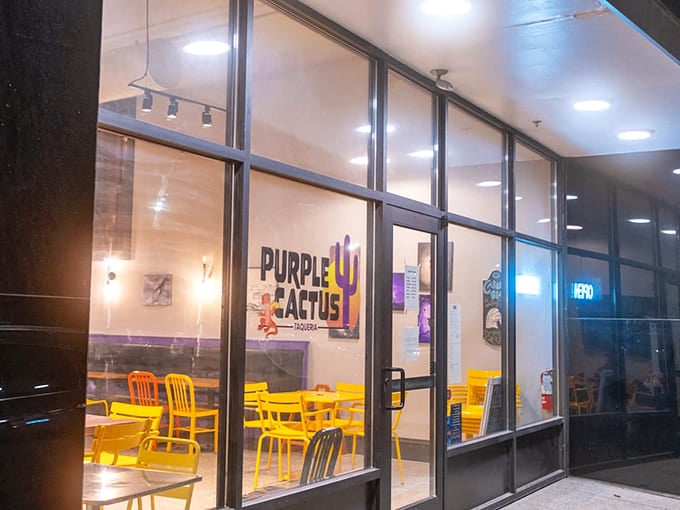 The Purple Cactus Taqueria brings a splash of color and flavor to downtown, where retirement means having time for leisurely lunches with friends.
