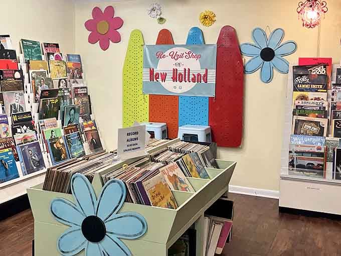 Vinyl records waiting to spin nostalgia into your living room at prices that won't break the bank.