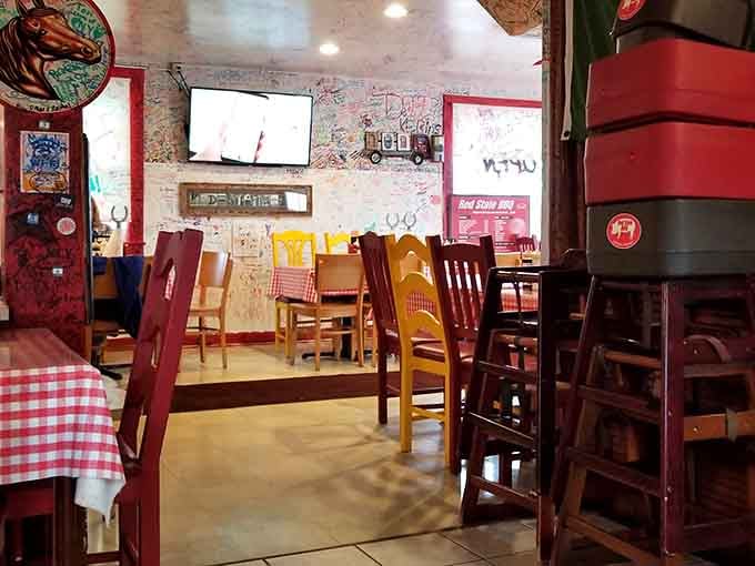 Find your favorite table among the eclectic seating, where every spot offers front-row access to greatness.