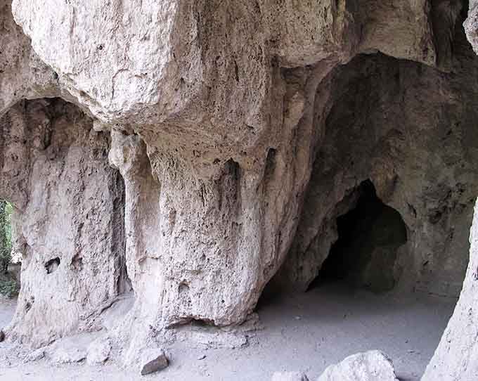 Limestone caves carved by water and time, creating natural shelters that feel almost prehistoric.