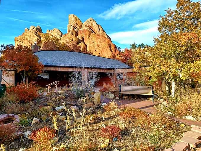 The visitor center frames those iconic formations perfectly, offering spectacular views even before you hit the trails outside.
