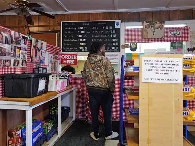 The order window where barbecue dreams come true, assuming you arrived early enough before they sell out completely.