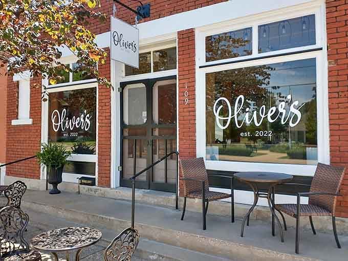 Oliver's brings contemporary dining to historic downtown, because even time travelers need to eat somewhere with modern plumbing.