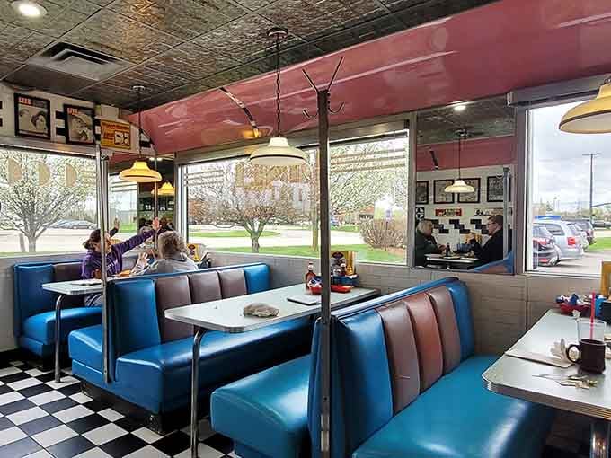 Every angle reveals another perfectly preserved detail from the era when diners ruled the roadways.