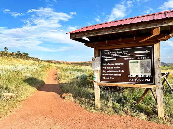 Trail maps: the original GPS. This signboard offers directions to discoveries that no smartphone notification can match.