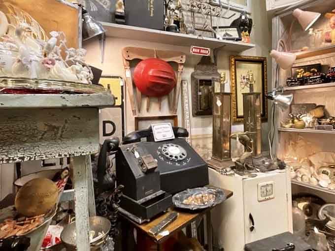 Vintage phones and quirky collectibles create displays so photogenic your Instagram feed will thank you profusely for visiting today.