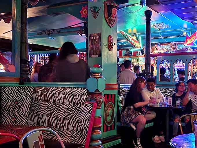 Where strangers become friends over drinks in a space too wild to take yourself seriously.