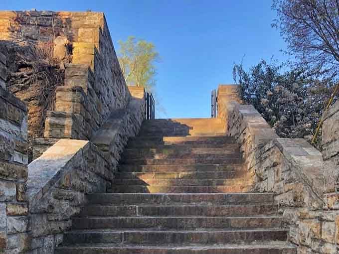 These stone steps lead you closer to Vulcan, though climbing them might make you appreciate the invention of elevators even more.
