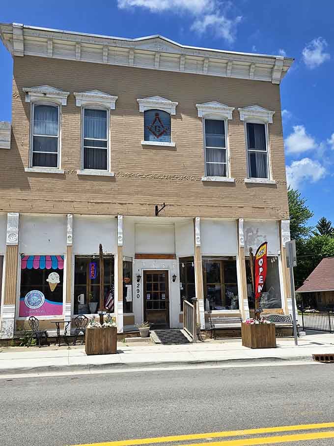 Historic buildings with fresh paint and local businesses prove that downtown Waveland is alive and worth exploring.