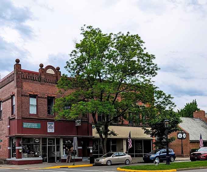 Tree-lined streets and historic storefronts create the kind of downtown people thought didn't exist anymore.