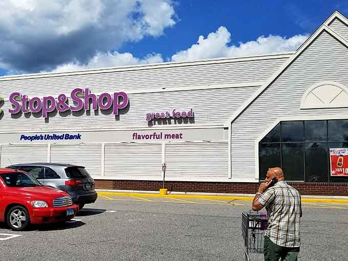 Stop & Shop anchors the shopping scene, providing groceries and people-watching opportunities in equal measure for locals.