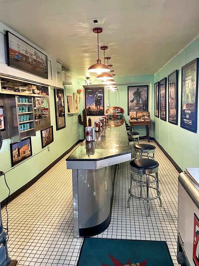 The counter where magic happens. Those pendant lights have witnessed more food epiphanies than a cooking show marathon.