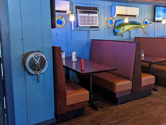 More interior charm showcasing why this place feels like your favorite uncle's beach house, but with better food.