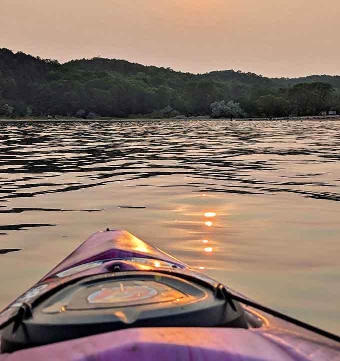 Kayaking at dawn offers front-row seats to nature's awakening&mdash;like meditation, but with the occasional splash and significantly better views.