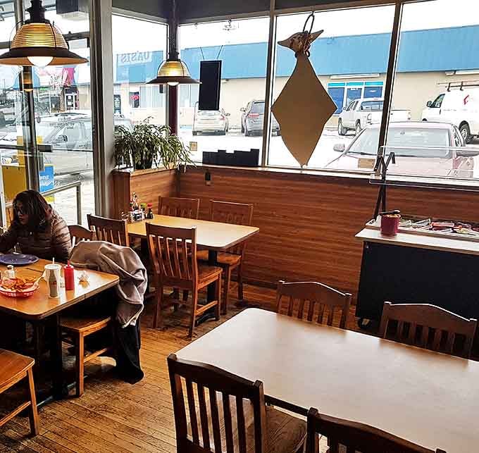 No white tablecloths needed when the food speaks this loudly. Just honest seating for honest eating in this Anchorage gem.