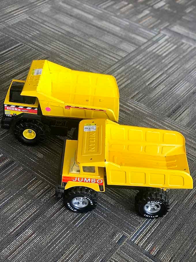 Classic Tonka trucks bring back memories of childhood sandboxes while offering today's kids the same sturdy playtime joy.
