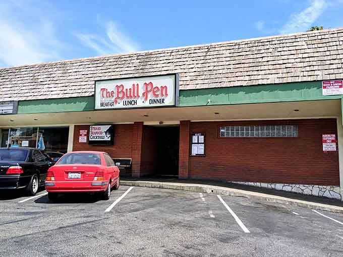 The Bull Pen steakhouse doesn't sound glamorous until you taste perfectly cooked beef that rivals any fancy downtown spot.