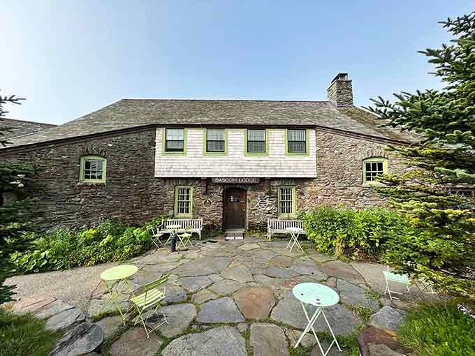Bascom Lodge sits atop Mount Greylock, offering shelter to hikers who've earned their rest the hard way.