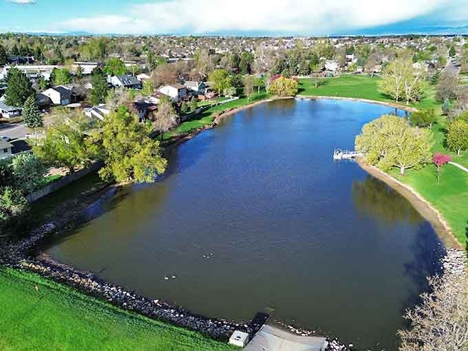 Allen Park's serene waters reflect Greeley's blue skies, creating a double dose of tranquility that no meditation app could ever replicate.