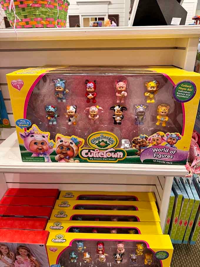 Collectible figurines for the truly dedicated fans. Yes, there are Cabbage Patch Kids of Cabbage Patch Kids. We've gone meta.