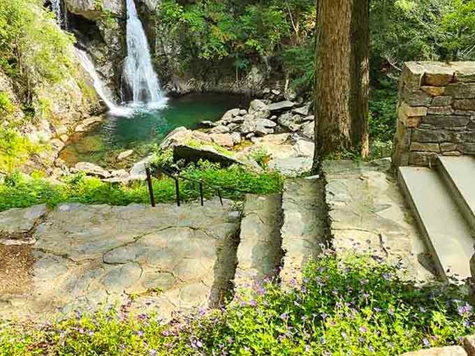 Stone overlook platforms give you front-row seats to nature's most spectacular show, no ticket required.