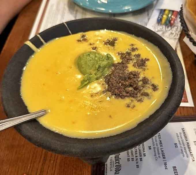 Bob Armstrong Dip is what happens when queso gets dressed up for the prom&mdash;adding taco meat, guacamole, and sour cream for the ultimate Tex-Mex experience.