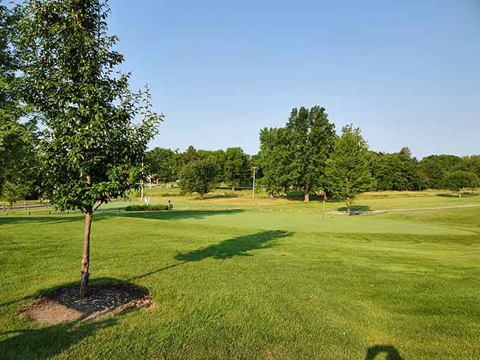 Bunker Links Golf Course offers 18 holes of affordable recreation where the biggest hazard might be getting distracted by the serene prairie views.