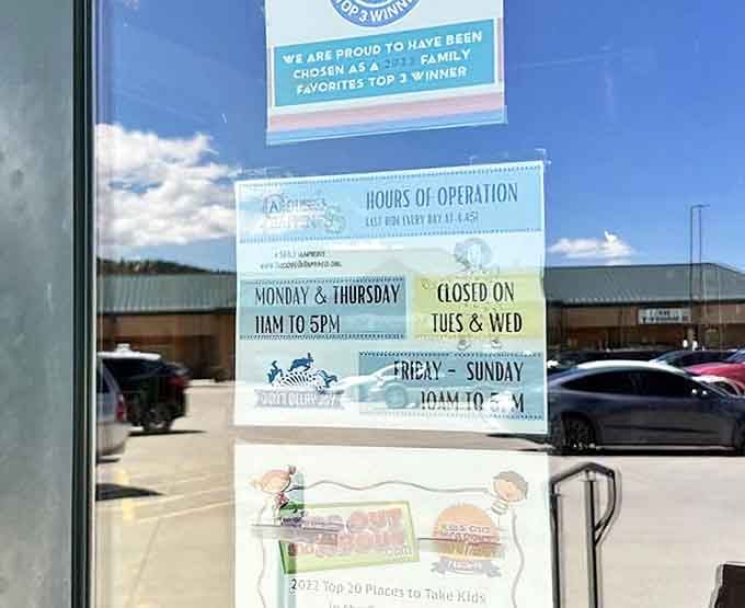 Plan your visit around these posted hours, because spontaneous joy still requires a little advance scheduling sometimes.