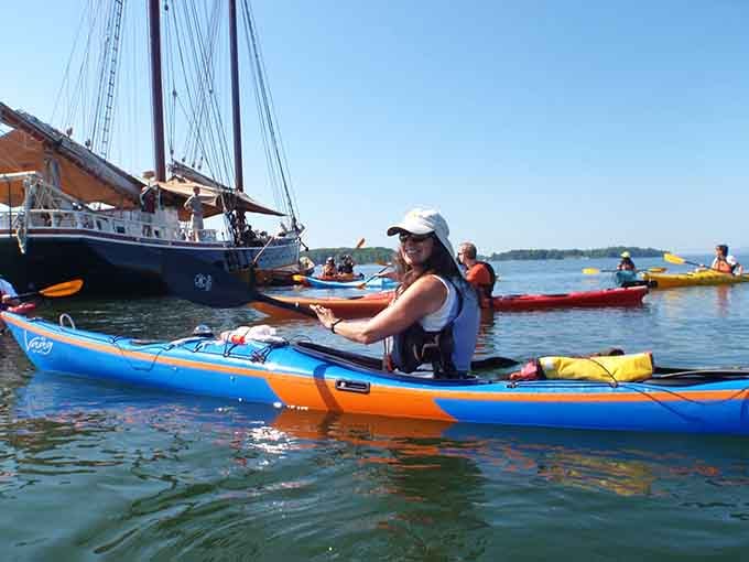 Kayaking Castine's protected waters offers the perfect vantage point to appreciate this historic peninsula from the very bay that made it valuable.