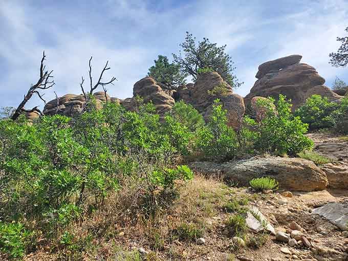 These stacked rock formations look like nature's own sculpture garden, minus the pretentious gallery admission fee.