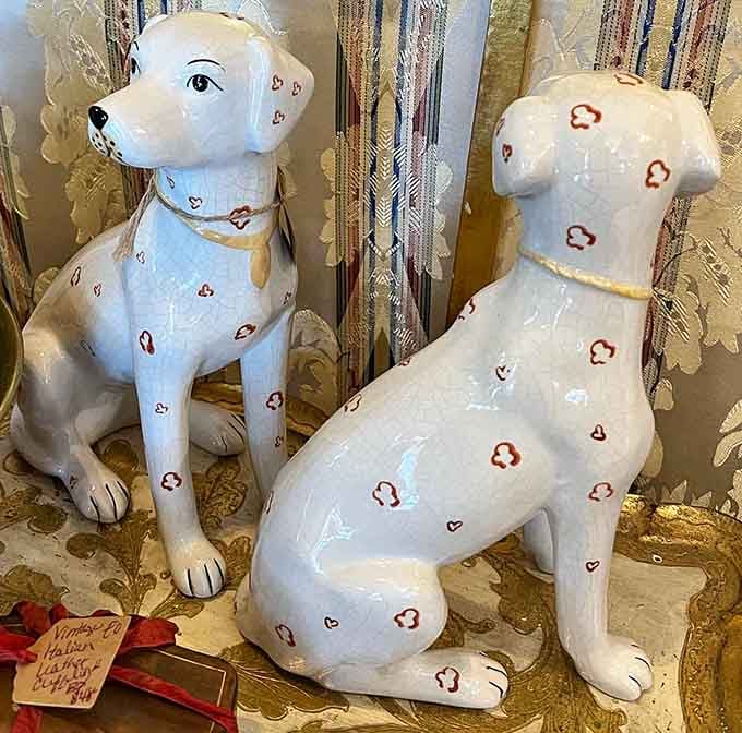 Ceramic canines with personality to spare! These spotted pups have been good boys for decades&mdash;no walking or feeding required.