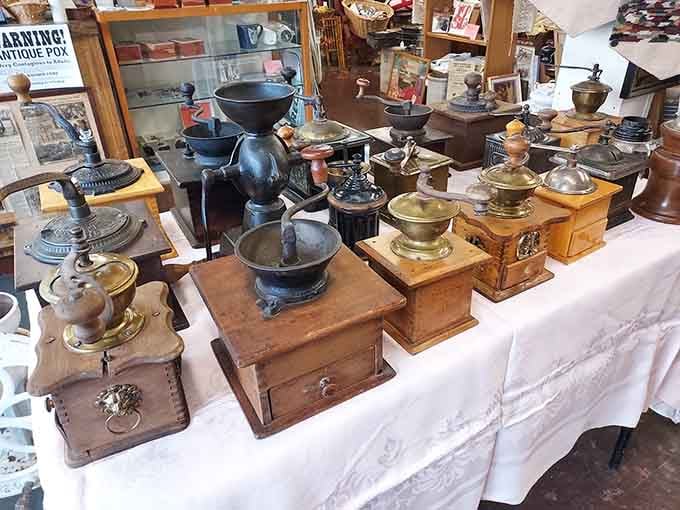 The original "artisanal coffee experience"&mdash;these hand-cranked grinders produced morning brews long before baristas knew what latte art was.