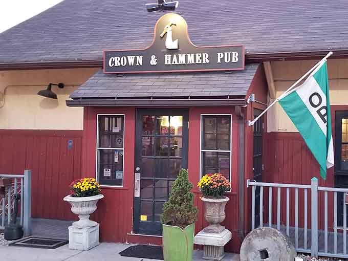 A pub named Crown & Hammer in axe-making country isn't irony, it's truth in advertising with excellent beer.