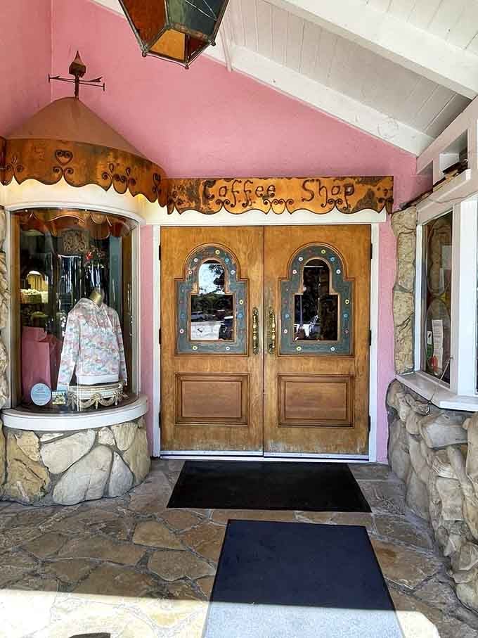 That pink exterior and charming entrance promise something special inside, and boy, does it deliver on that promise.