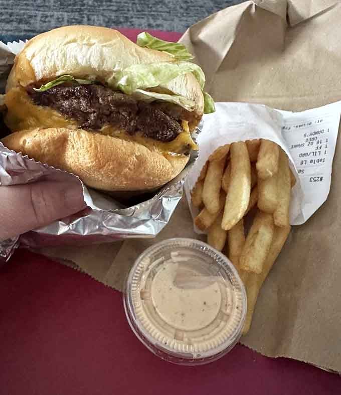 Classic burger meets crispy fries, the dynamic duo that's been making people happy since drive-ins were invented.