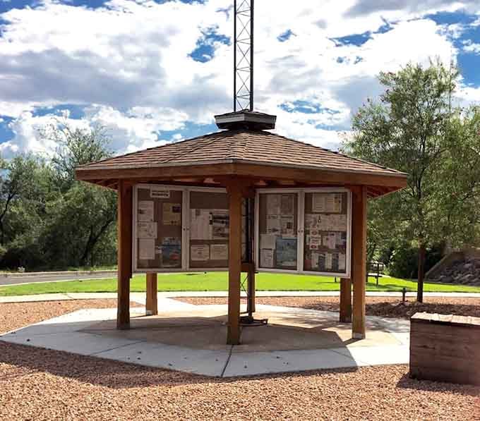 This information kiosk has everything you need to know, minus the part about why they named it Dead Horse.