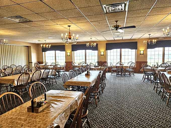 Spacious dining rooms with natural light create the perfect atmosphere for making memories over massive meals together.