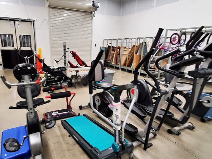 Exercise equipment offers fitness redemption for those whose New Year's resolutions outlasted their gym memberships barely.