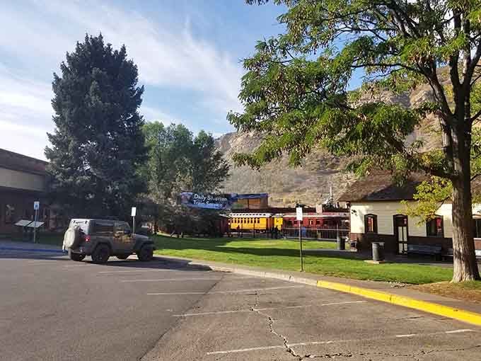 The parking lot view alone beats most people's vacation photos, and you haven't even boarded yet.