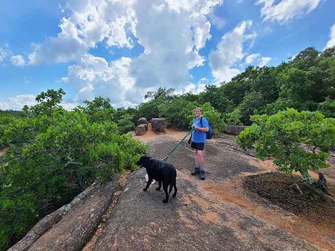 Walking these pink giants with your best friend proves that some adventures are better shared than solo.