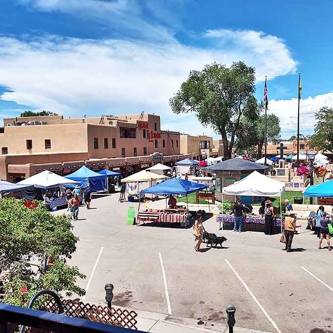 The Taos Farmers Market transforms a parking lot into a community celebration where the phrase "locally sourced" isn't marketing &ndash; it's just how things are.