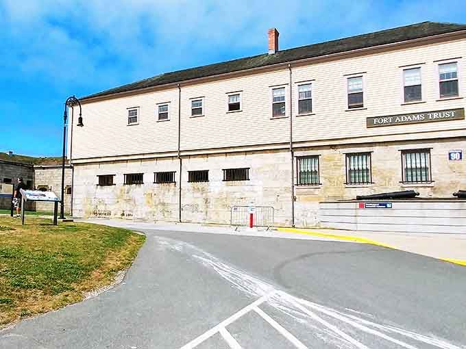 The Fort Adams Trust building houses the organization that saved this historical treasure. Without them, this might be "Luxury Condo Adams" by now.