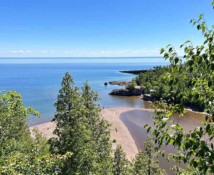Where the Gooseberry River meets Lake Superior, two Minnesota icons shake hands and create pure scenic magic.