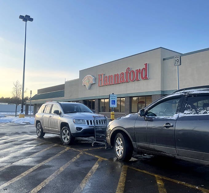 Hannaford supermarket ensures Skowhegan residents don't sacrifice modern convenience for small-town living, proving you can have your cake and affordable groceries too.