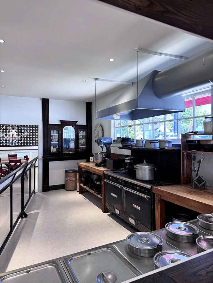 Step into the vintage kitchen where pressure cookers and determination combined to create something truly revolutionary and lasting.