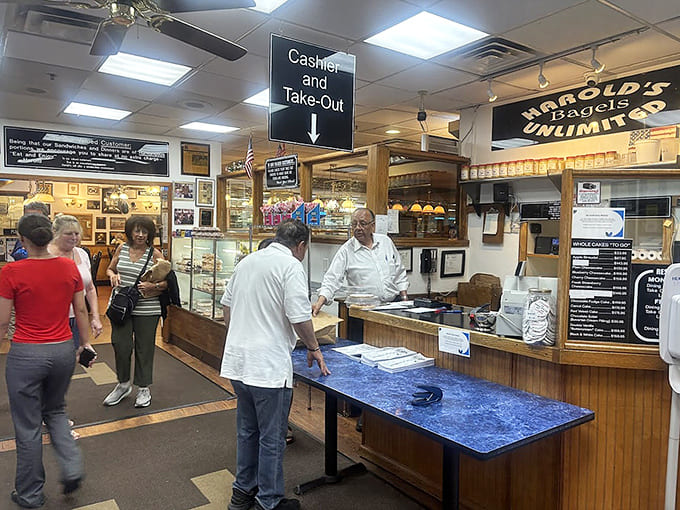 The bustling counter where orders are placed and dreams of finishing your meal go to die.